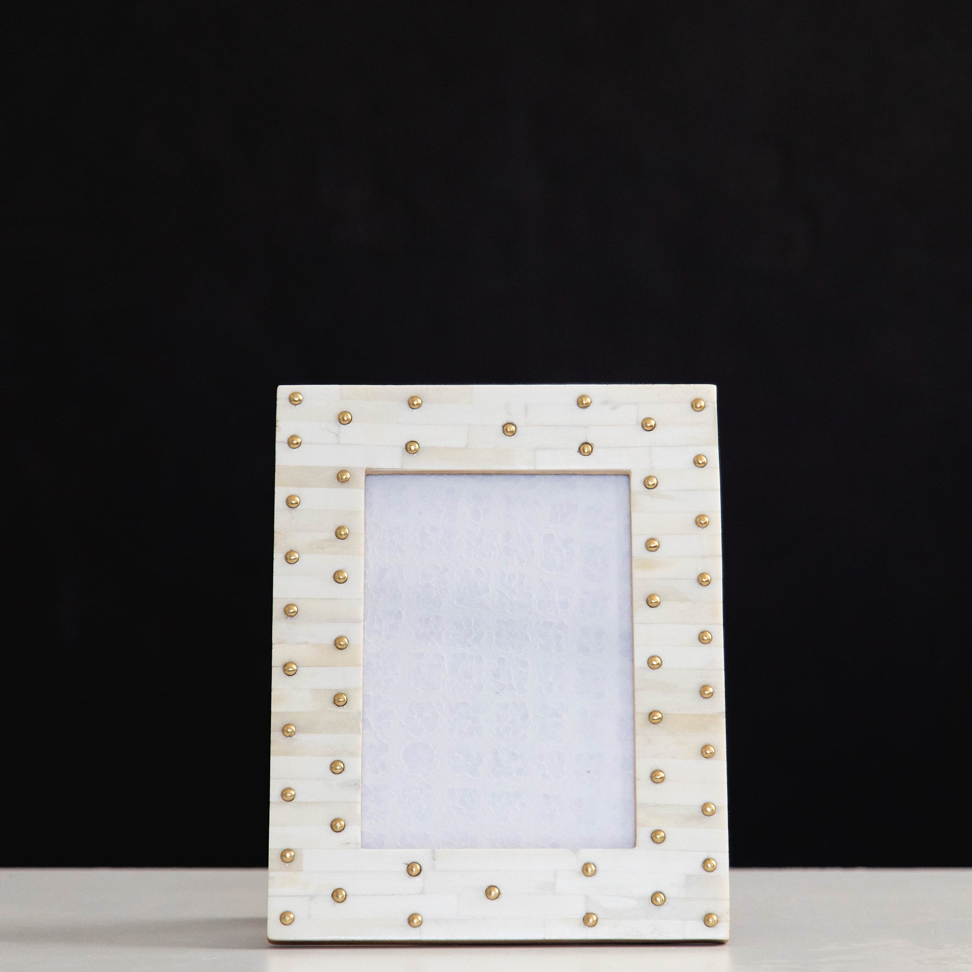 Stella Tribeca | Accessories | Brass Stud Bone Frame